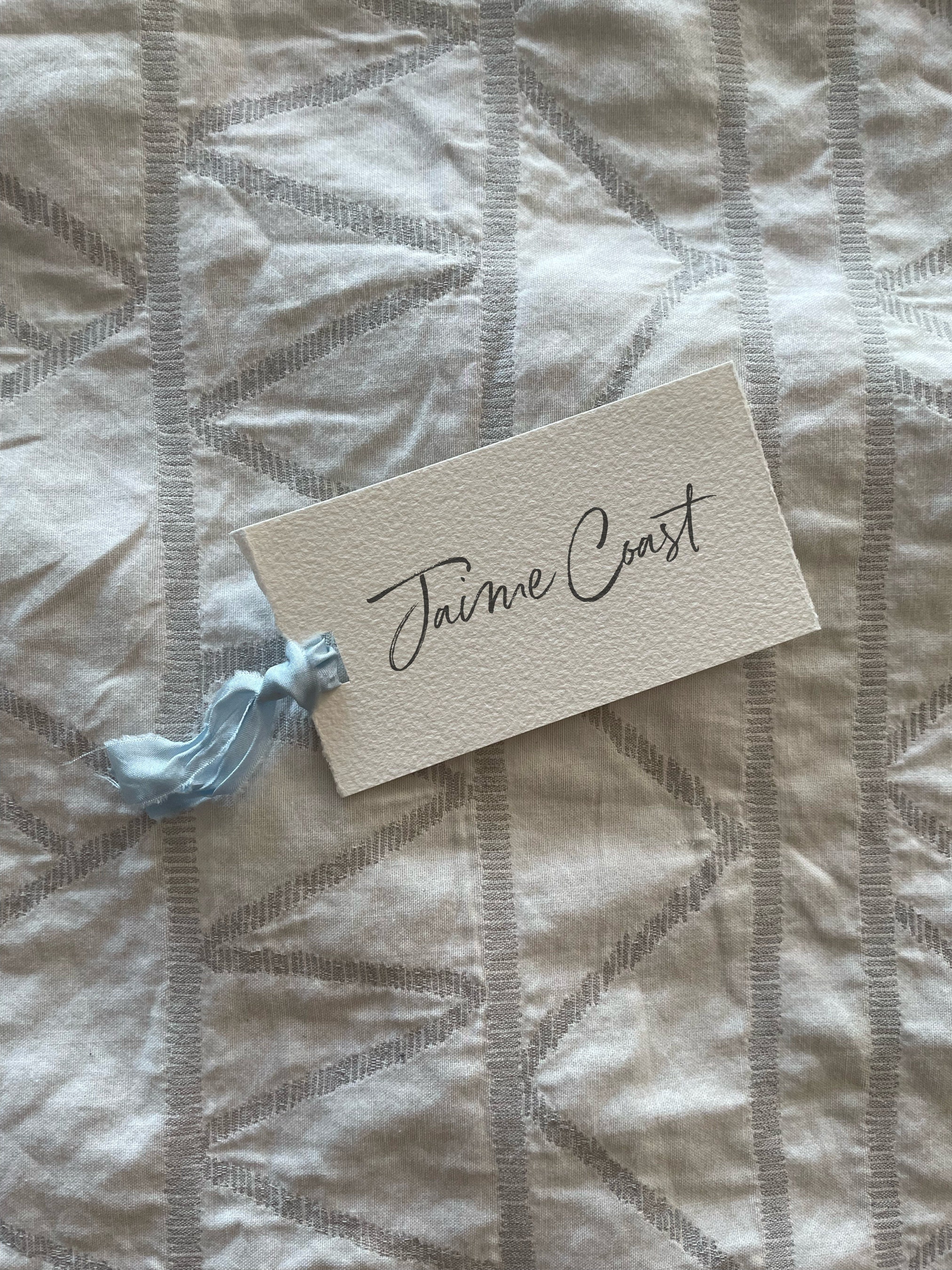 Minimalist Wedding Placecards Simple Place Setting Name Cards | Etsy