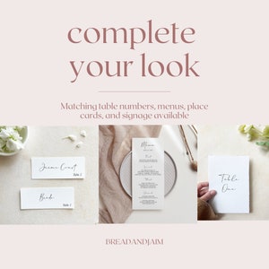 Calligraphy Placecards With Meal (digitally Printed), Sage Place Cards ...