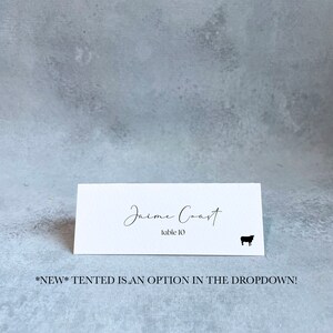Calligraphy Place Cards for Wedding (printed), Elegant Place Cards ...