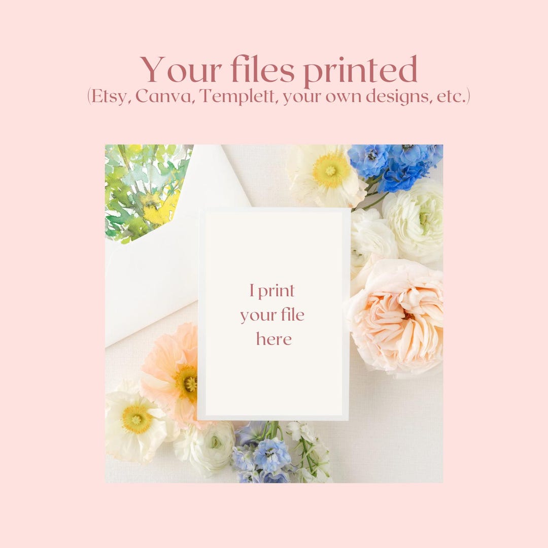 Printed Custom Invitations Cardstock, Print Shop Invitation Cards ...