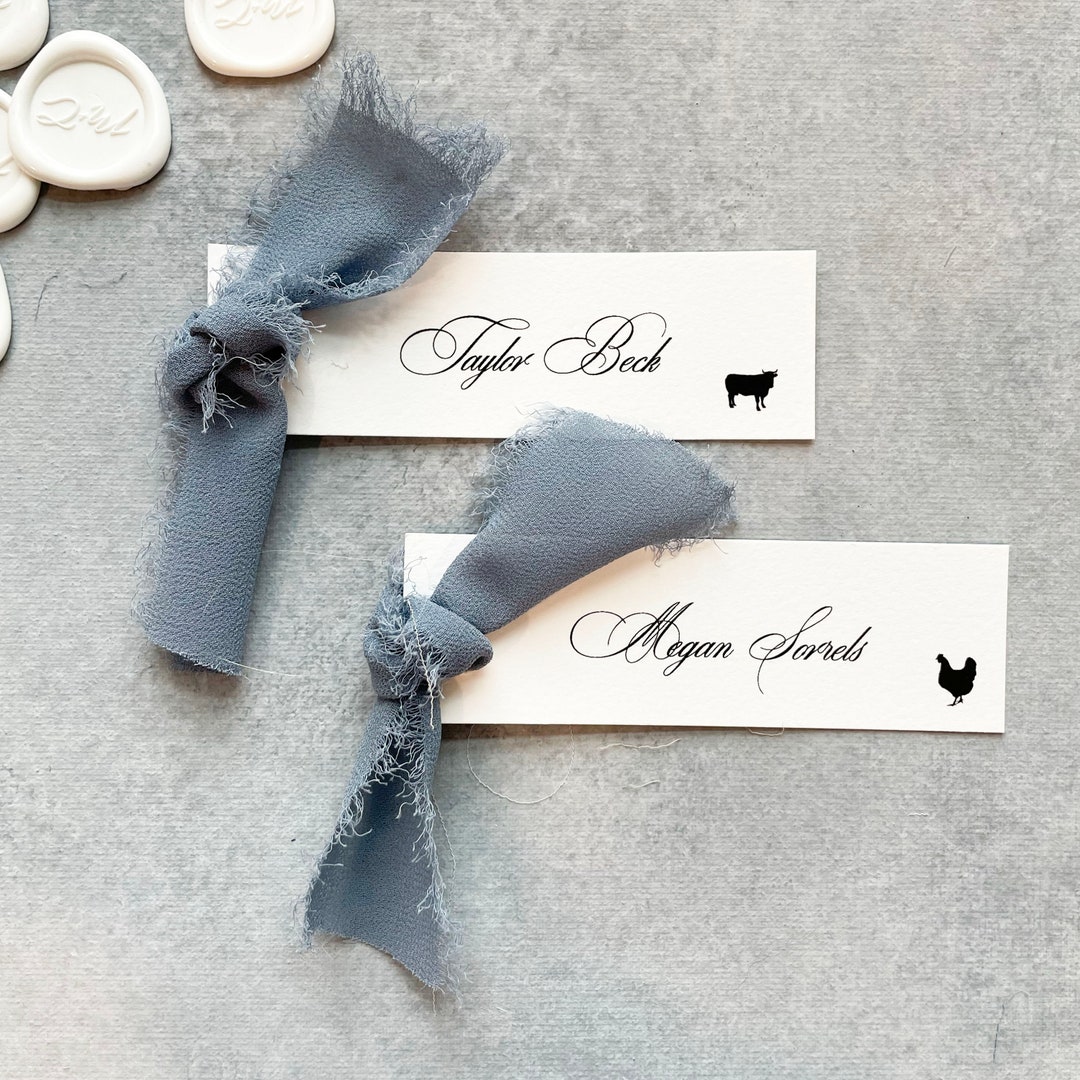 Baby Shower Name Tags With Ribbon Baby Shower Tags Bow Place - Etsy