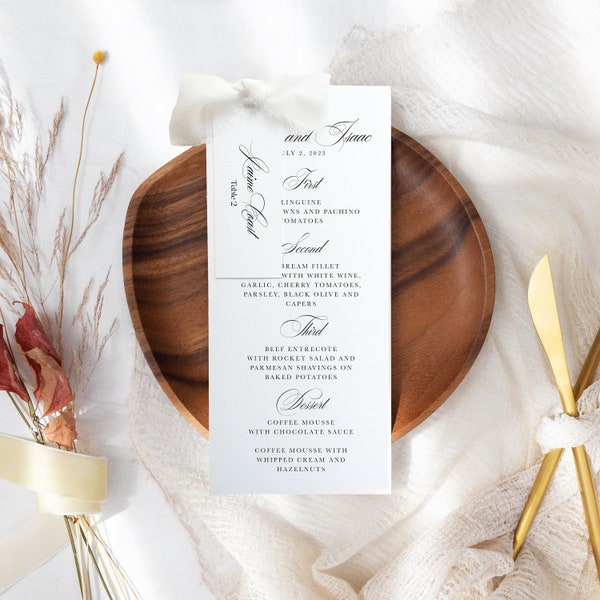 Menu Place Cards - Etsy