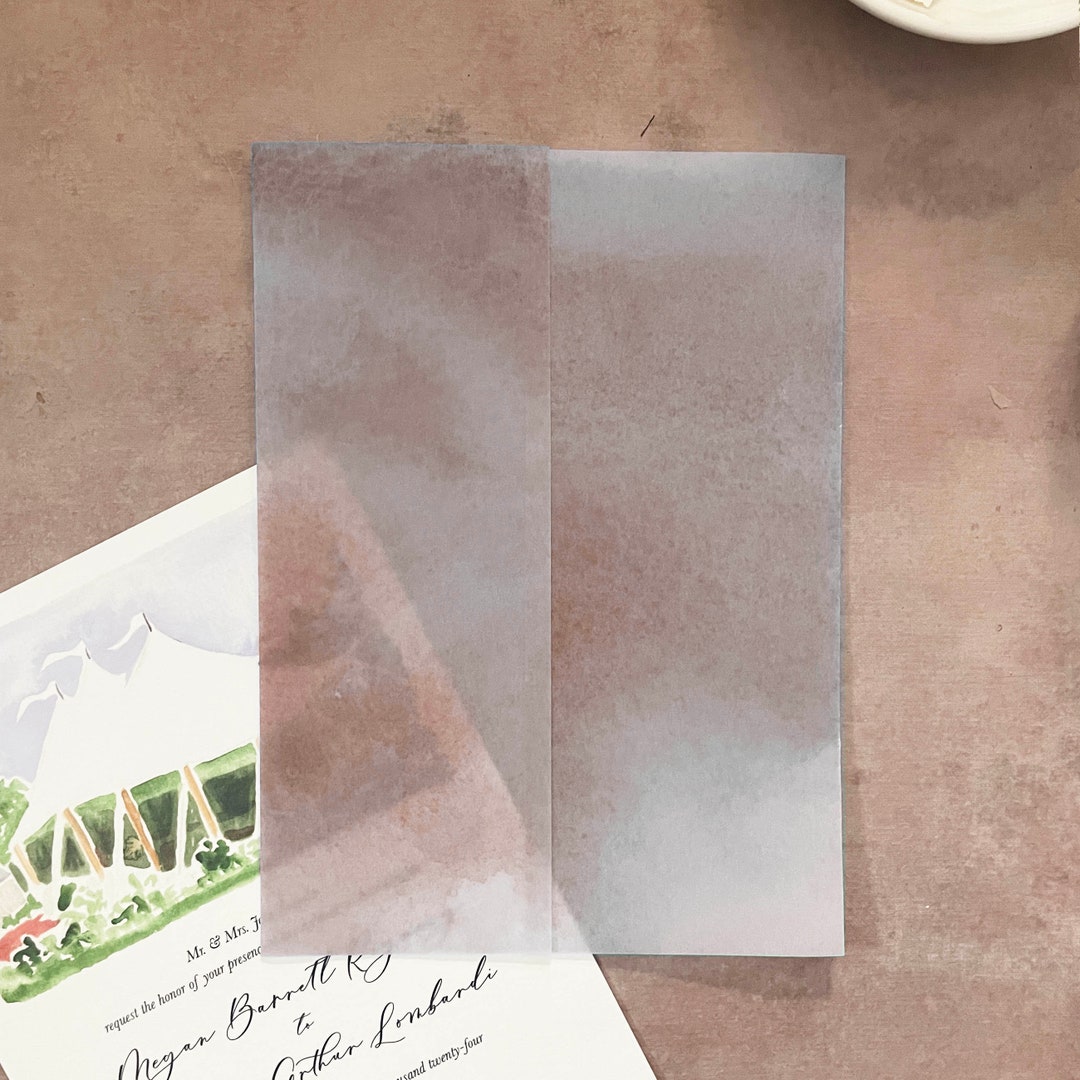 Blush Vellum Paper Sheets, Pink Vellum Wrap for Invitations, Light Pink ...