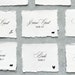 Handmade Paper Place Card With Table Numbers, Calligraphy Placecards ...