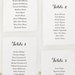 Printed Table Seating Chart Board Cards, Simple Table Assignment ...