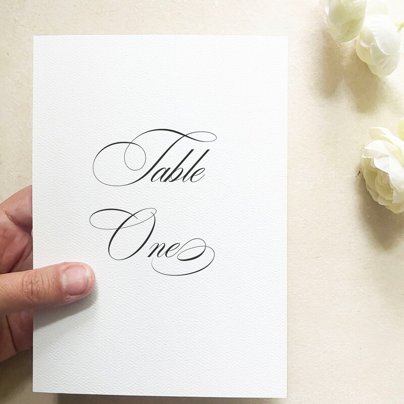 Calligraphy Numbers - Etsy