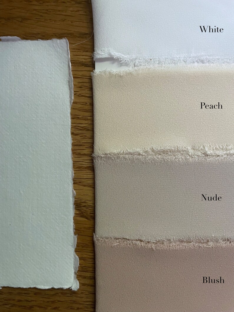 Neutral Place Cards Wedding Name Cards Minimalist Handmade | Etsy