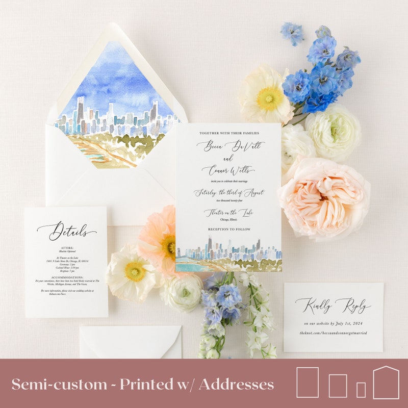 Chicago Invitation - Etsy