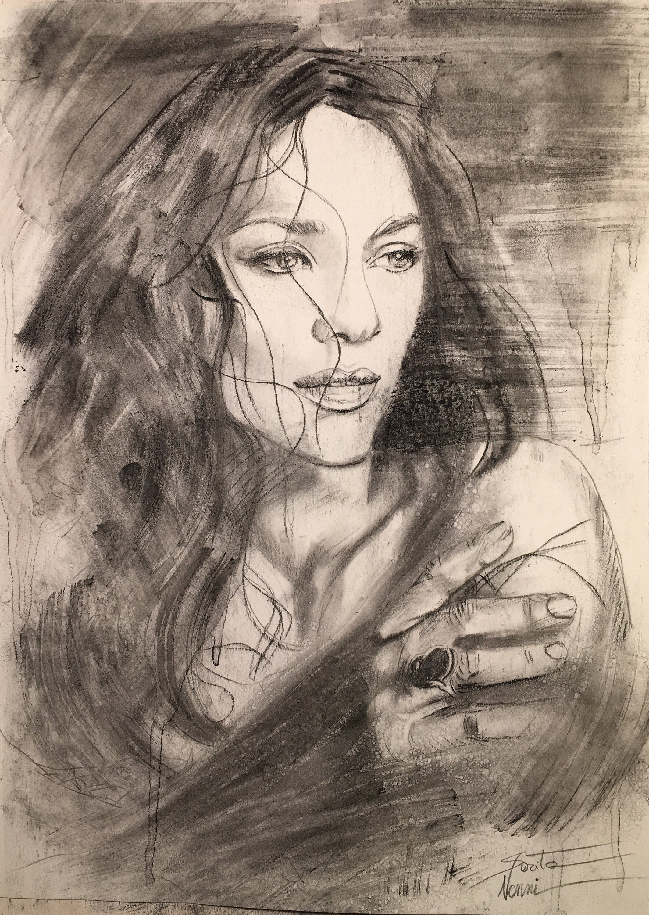 100% HAND DRAWN Custom Portrait Custom Sketch Portrait Personalized ...