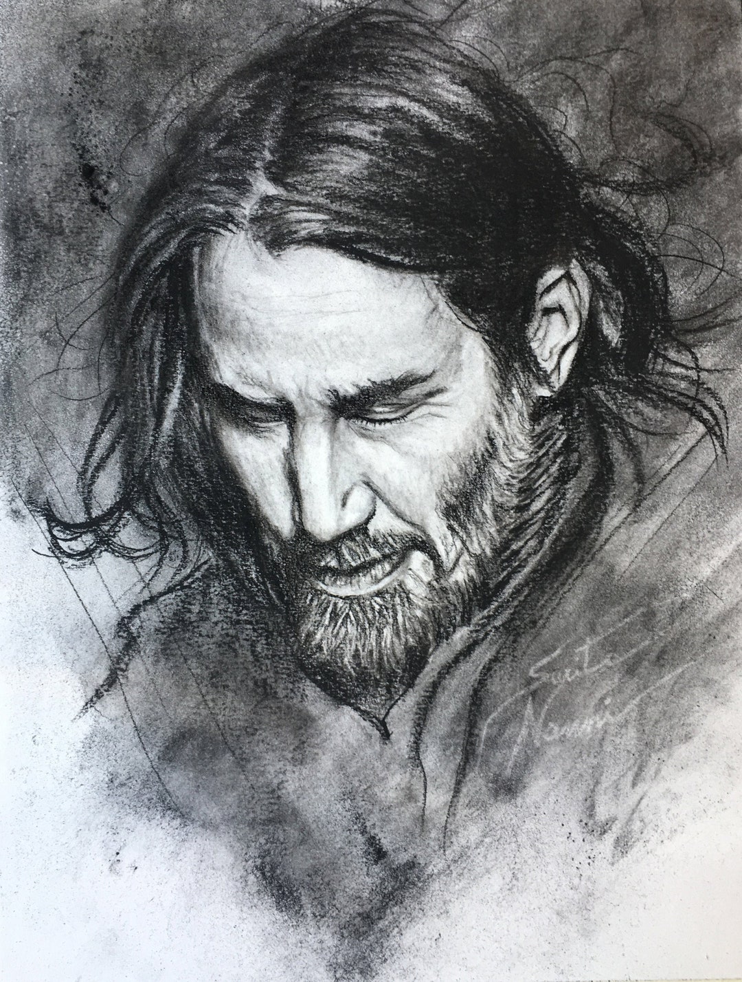 Keanu Reeves - Custom Portrait Personalized Portraits Customized ...