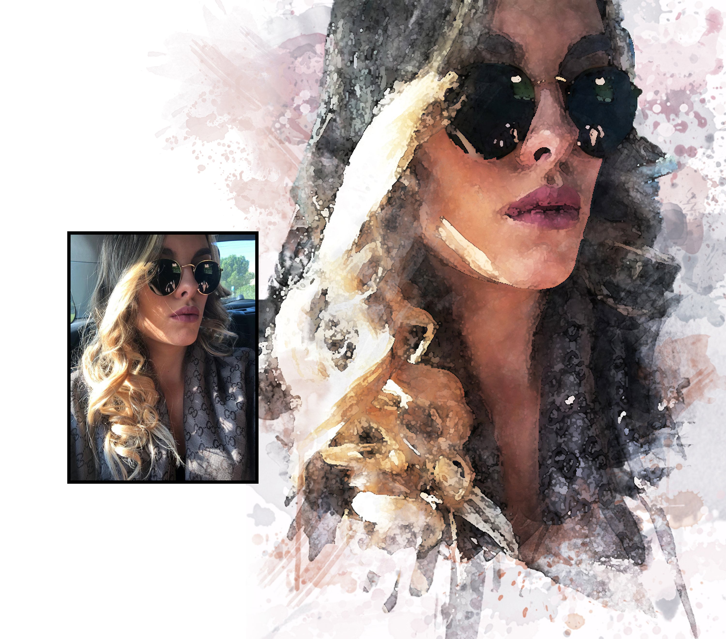 Custom Digital Portrait From Photo Personalized Portrait Painting ...