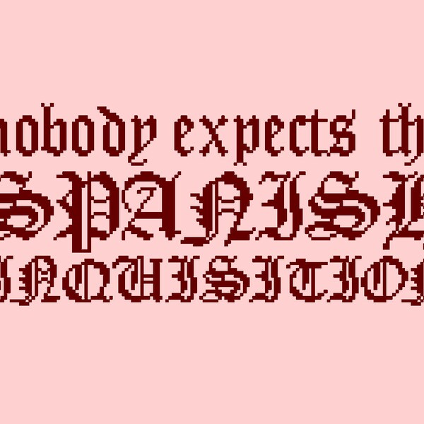 Monty Python Cross Stitch Pattern - Etsy