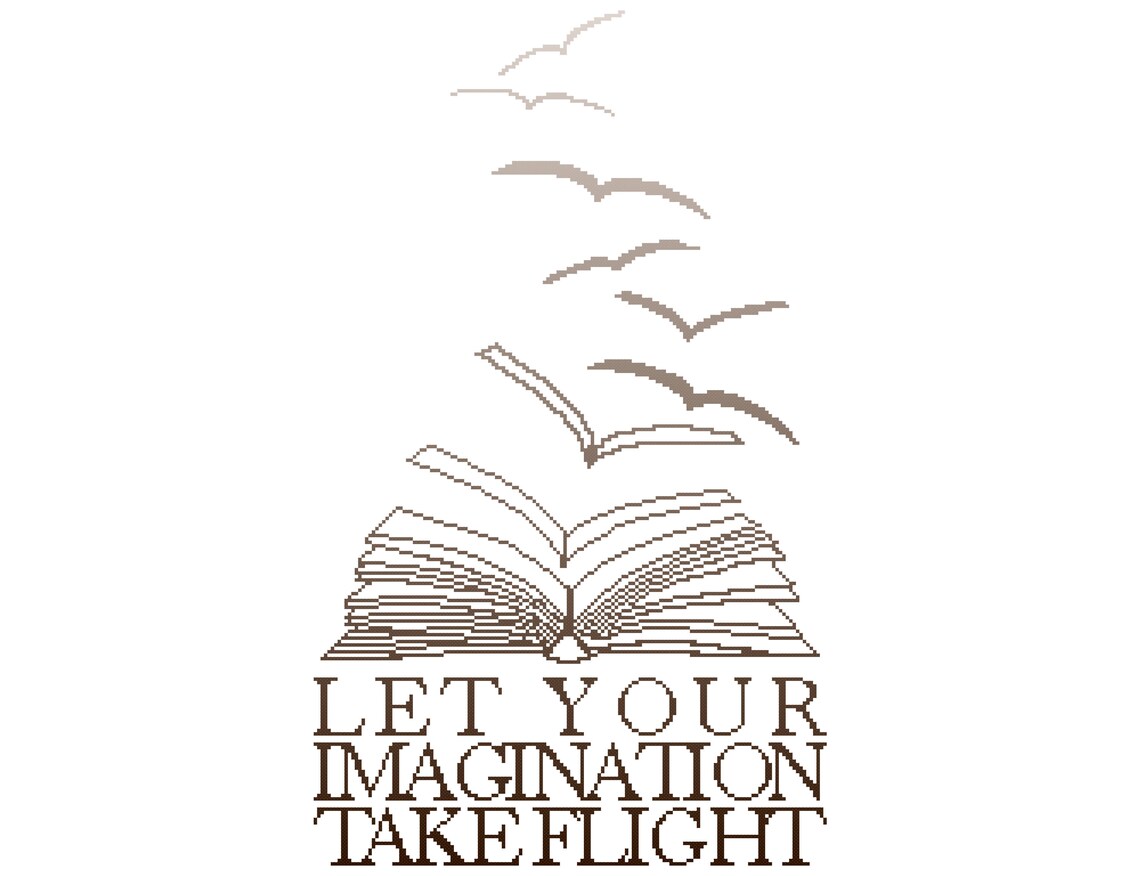 Let Your Imagination Take Flight Quote Cross Stitch PDF - Etsy