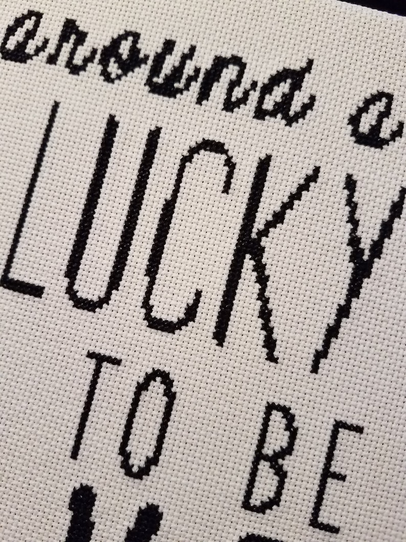 Hamilton Cross Stitch Pattern Look Around Quote From the | Etsy