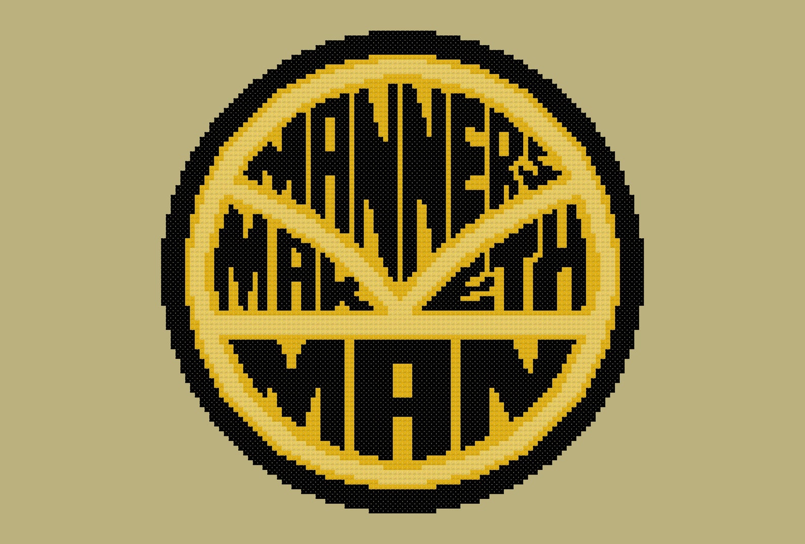 Kingsman Cross Stitch PDF Pattern - Manners Maketh Man Quote - Etsy