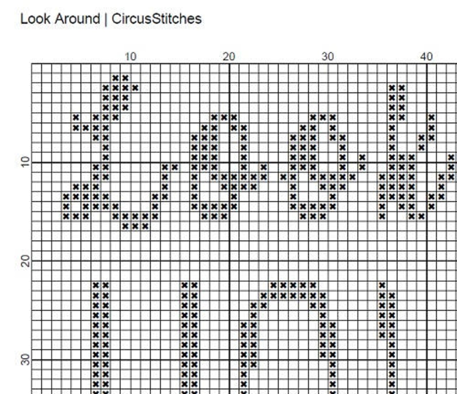 Hamilton Cross Stitch Pattern Look Around Quote From the | Etsy