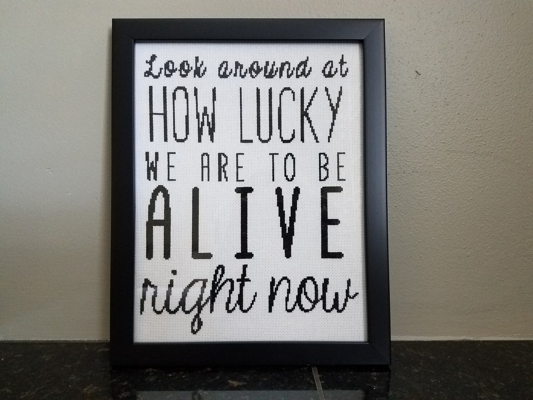Hamilton Cross Stitch Pattern - Look Around Quote From the Broadway ...