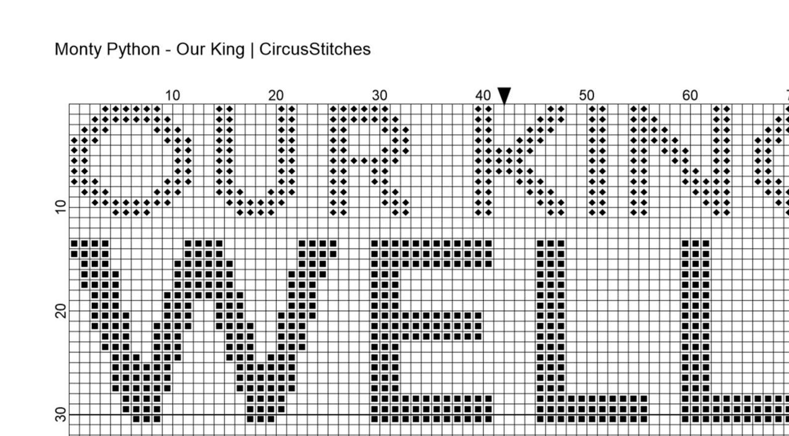 Monty Python Cross Stitch PDF Pattern Well I Didn't Vote | Etsy