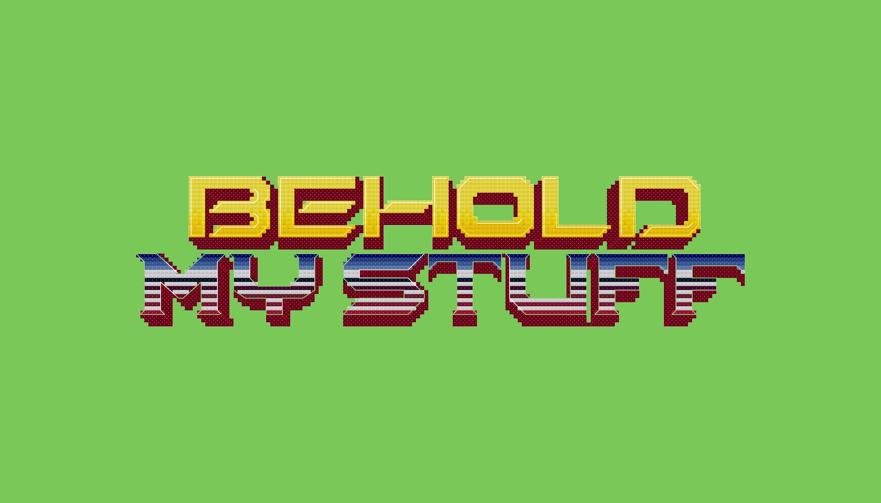 My Stuff Cross Stitch PDF Chart - Behold My Stuff From Thor Ragnarok of ...