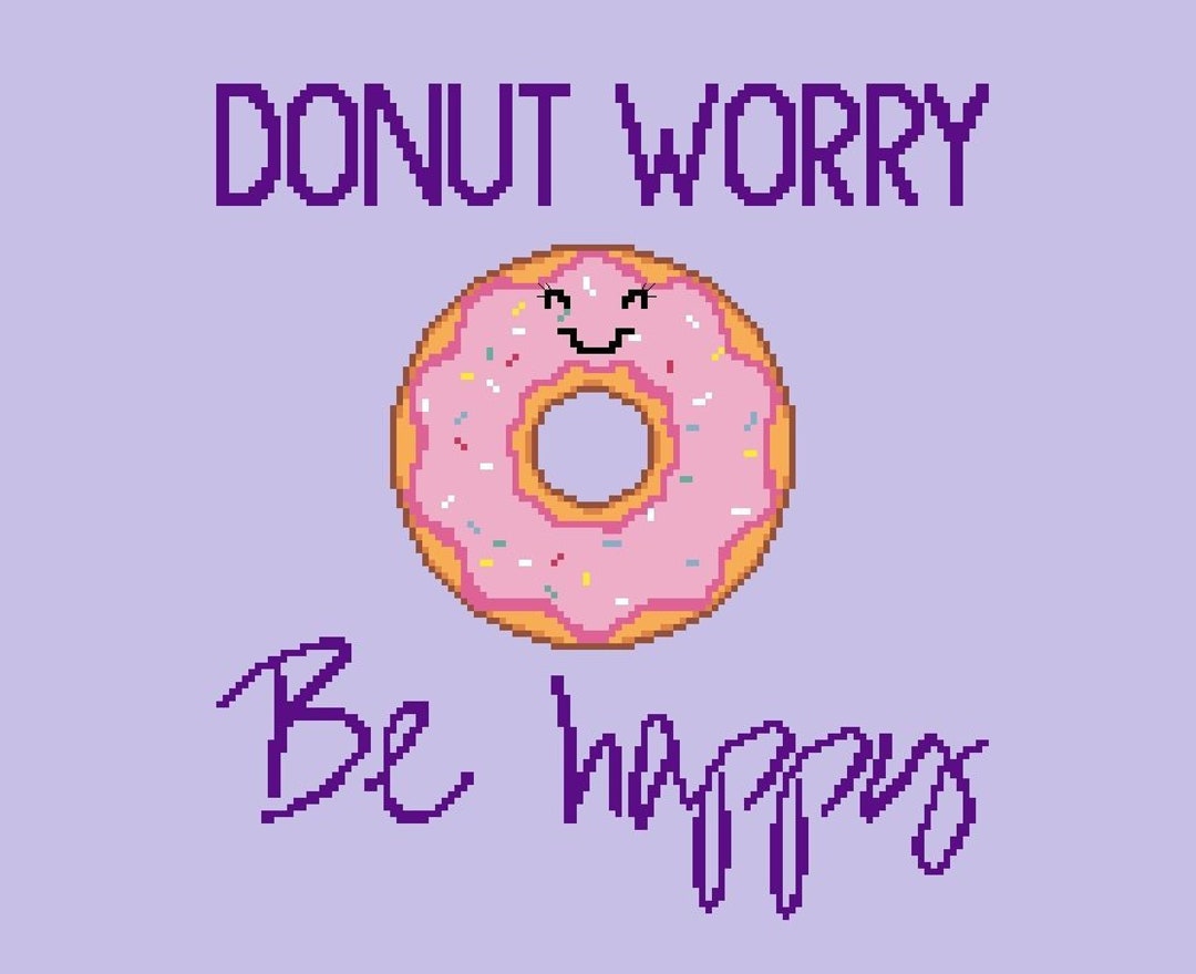 Be Happy Cross Stitch PDF Pattern - Etsy