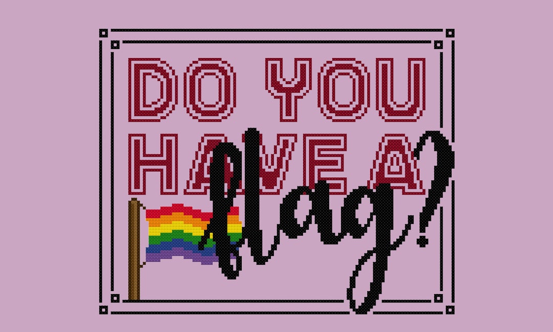Do You Have a Flag Quote From Eddie Izzard Cross Stitch PDF Pattern - Etsy