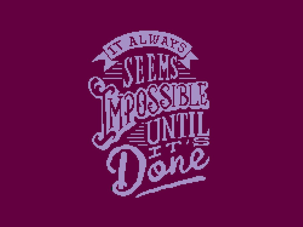 Until it's Done quote Cross Stitch PDF Pattern | Etsy