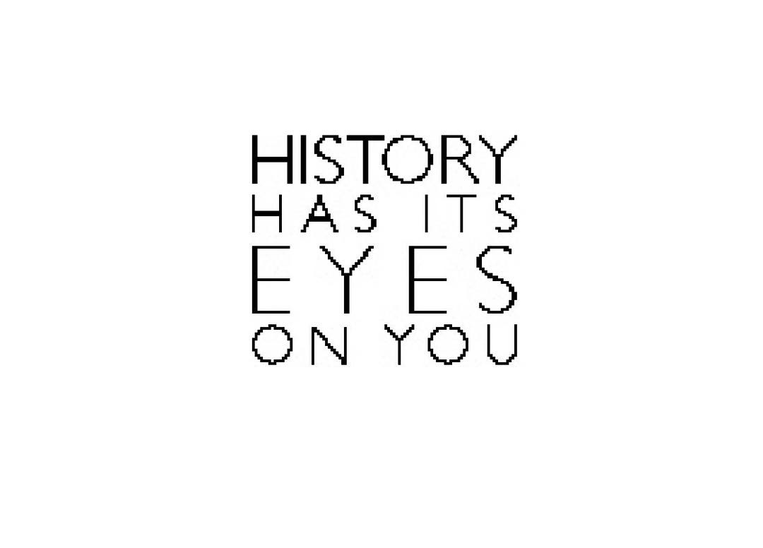 Hamilton Cross Stitch Pattern - History Has Its Eyes on You Quote From ...