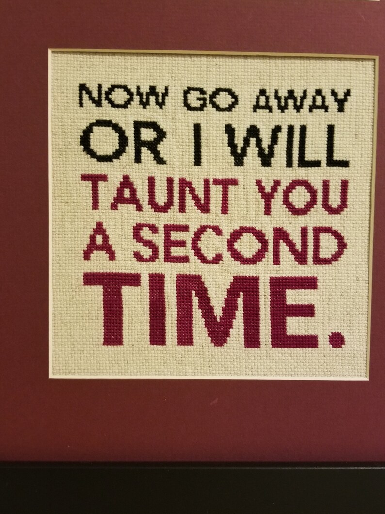 Monty Python Set of 4 Cross Stitch PDF Patterns Quotes From - Etsy