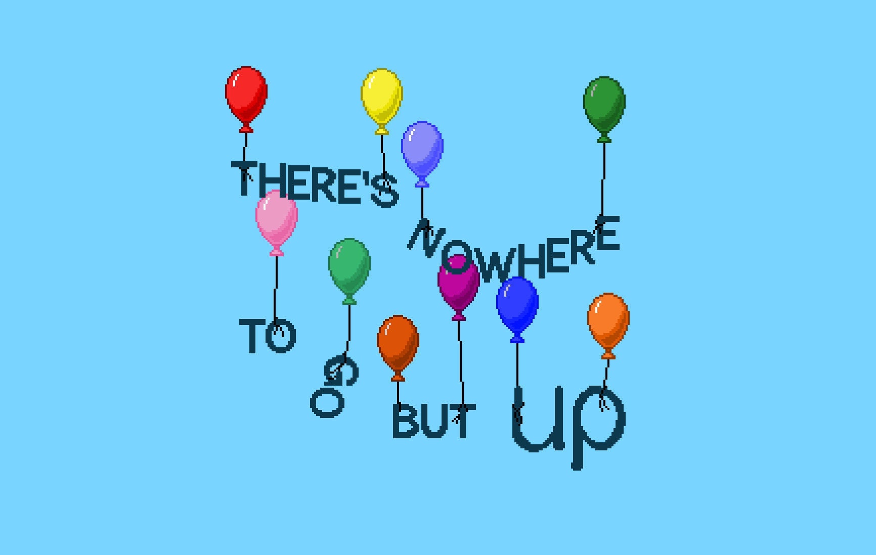 There's Nowhere to Go but up Cross Stitch Pattern From - Etsy