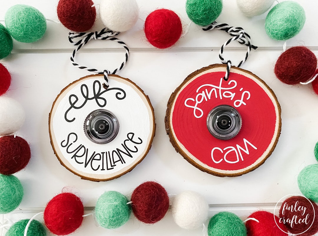 Santa Cam Ornament Elf Surveillance Ornament Elf on a Shelf - Etsy