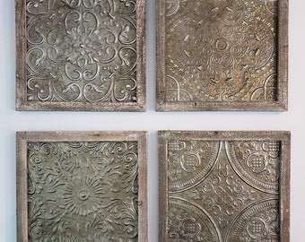 Square metal wall decor | Etsy
