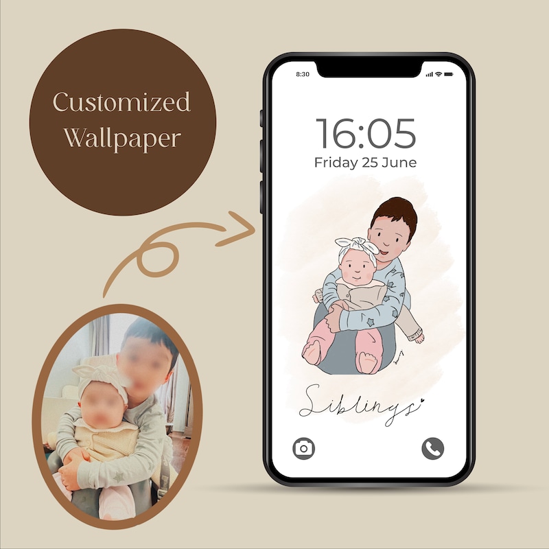 Personalised Phone Wallpaper - Etsy