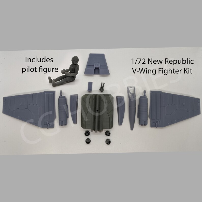 1/72 New Republic V-wing Model Kit - Etsy