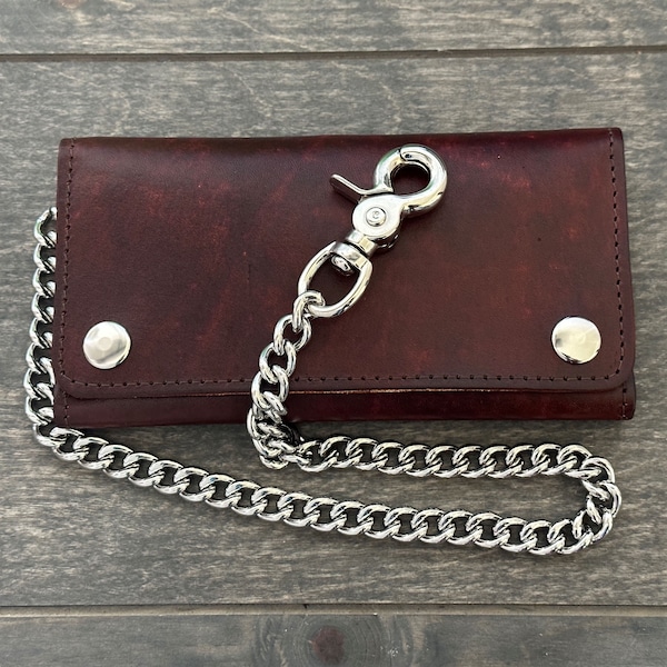 Leather Wallet Chain - Etsy