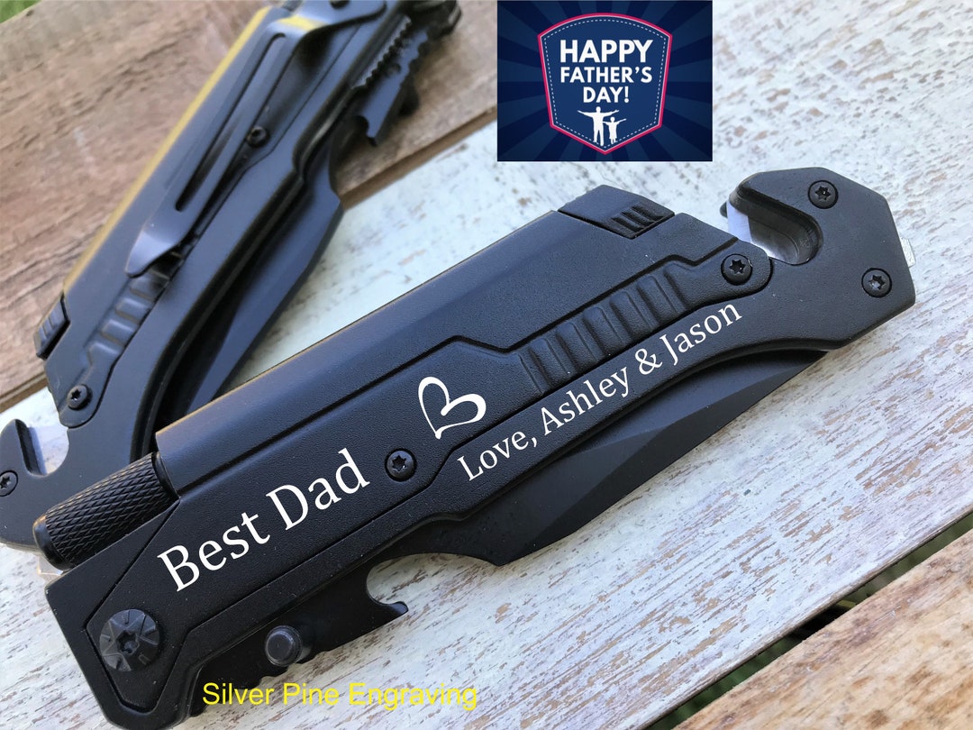 Fathers Day Gift From Kids, Engraved Pocket Knife, Personalized Gifts ...