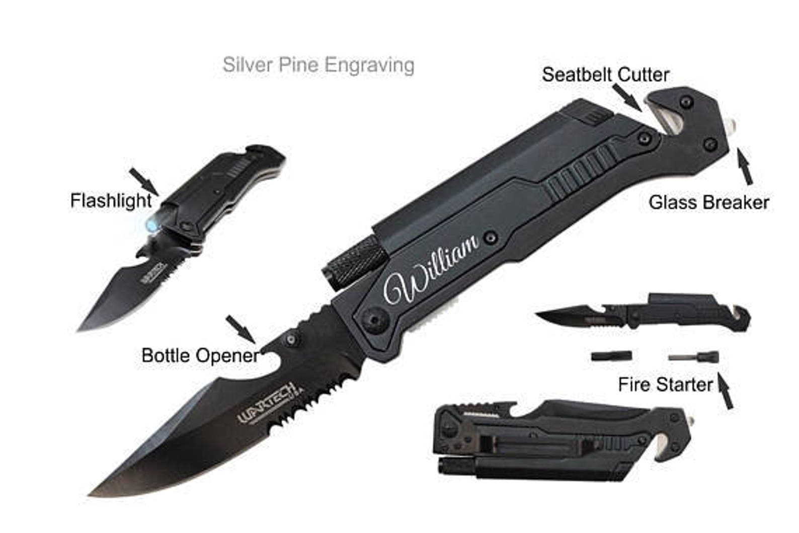 Personalized Firefighter Gift Knife Fire Academy Graduation | Etsy