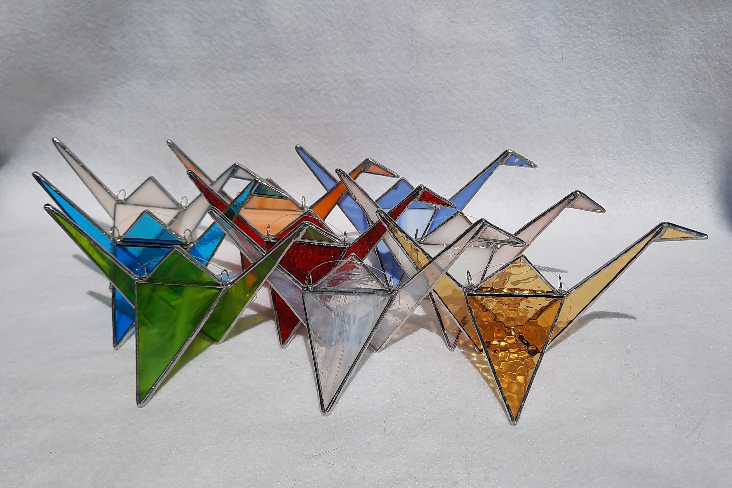 Origami Crane Paintings