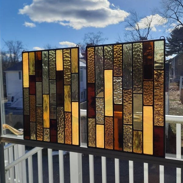 Amber Stained Glass - Etsy