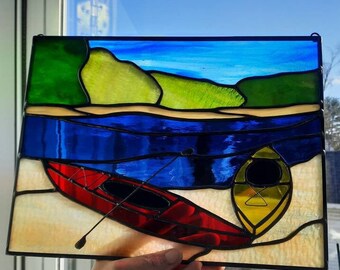 Stained Glass River - Etsy