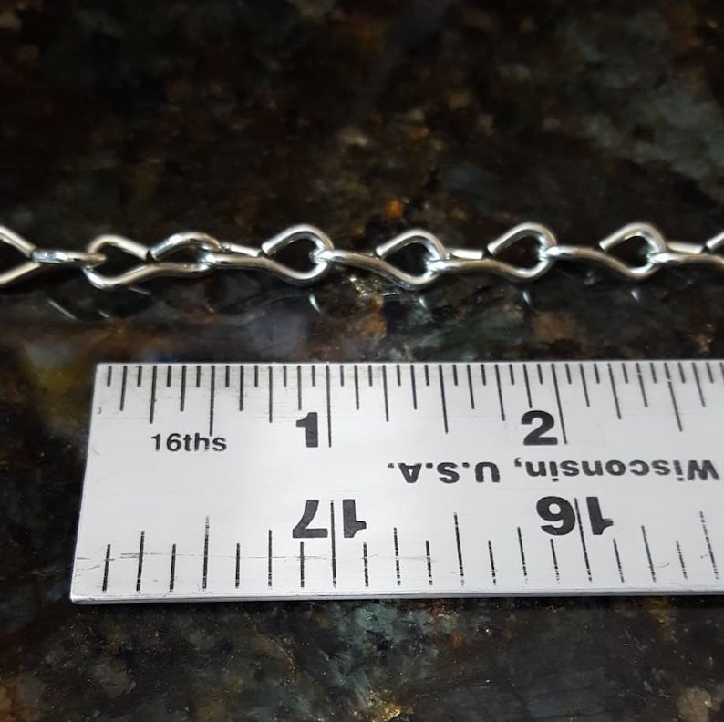 16 Gauge Jack Chain-silver Finish Sold by the Foot & Comes W/2 Lanyard ...
