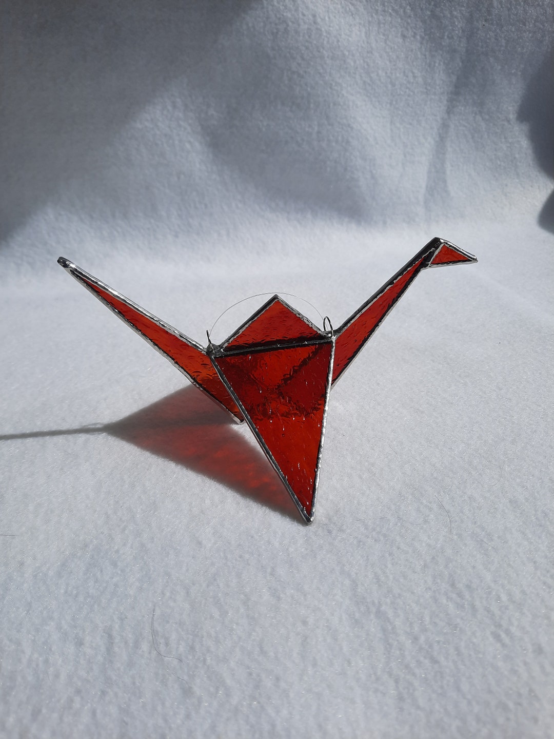 Digital Pattern to Help You Make a Stained Glass Origami Crane. Origami ...