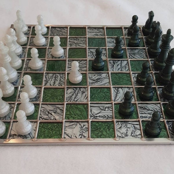 Glass Chess Set - Etsy