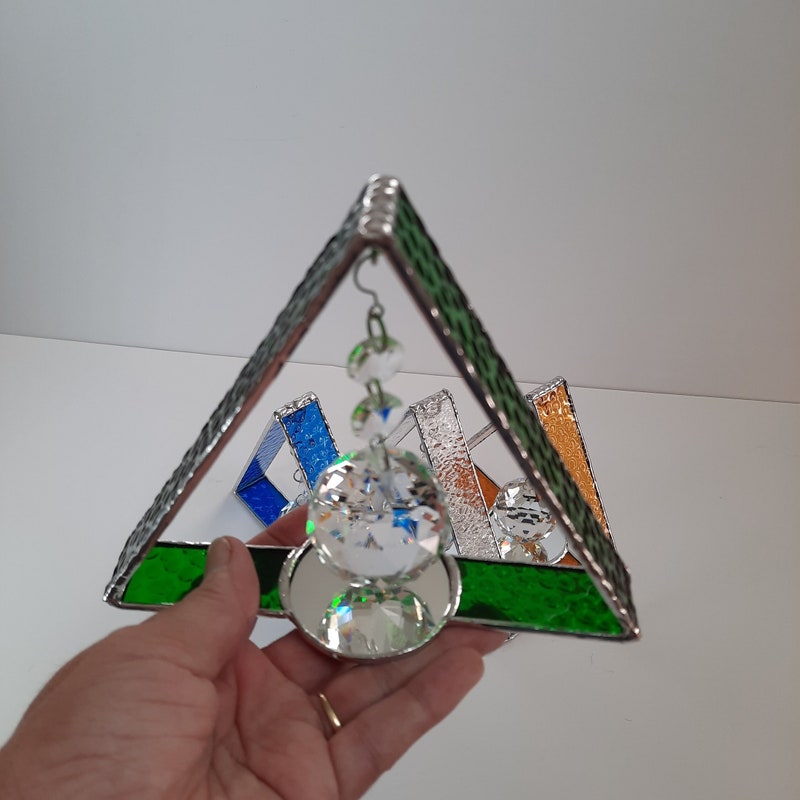 Stained Glass Triangle - Etsy