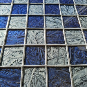 Royal Blue or Sage Green Chess Set With Stained Glass Board & Matching ...