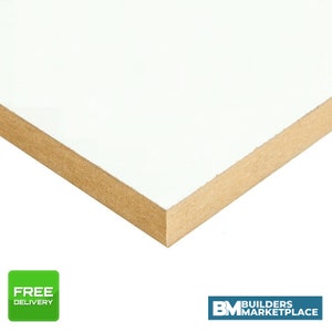 White Melamine Board White MDF Board White MDF Sheets 12mm 15mm 18mm 2440 Mm X 305mm (8ft X 1ft ...