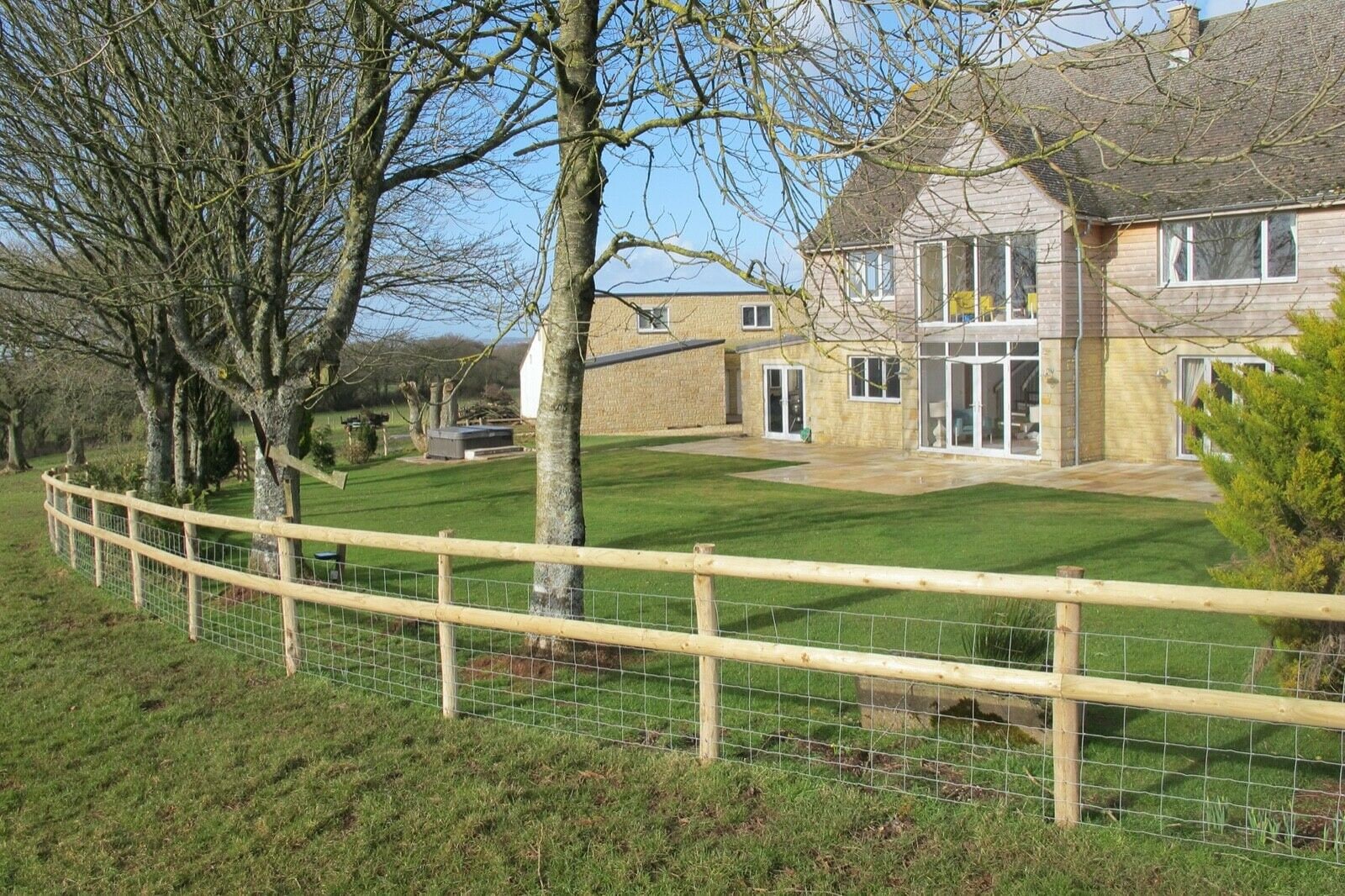 Half Round Treated Timber Fence Rails 4" - Etsy UK