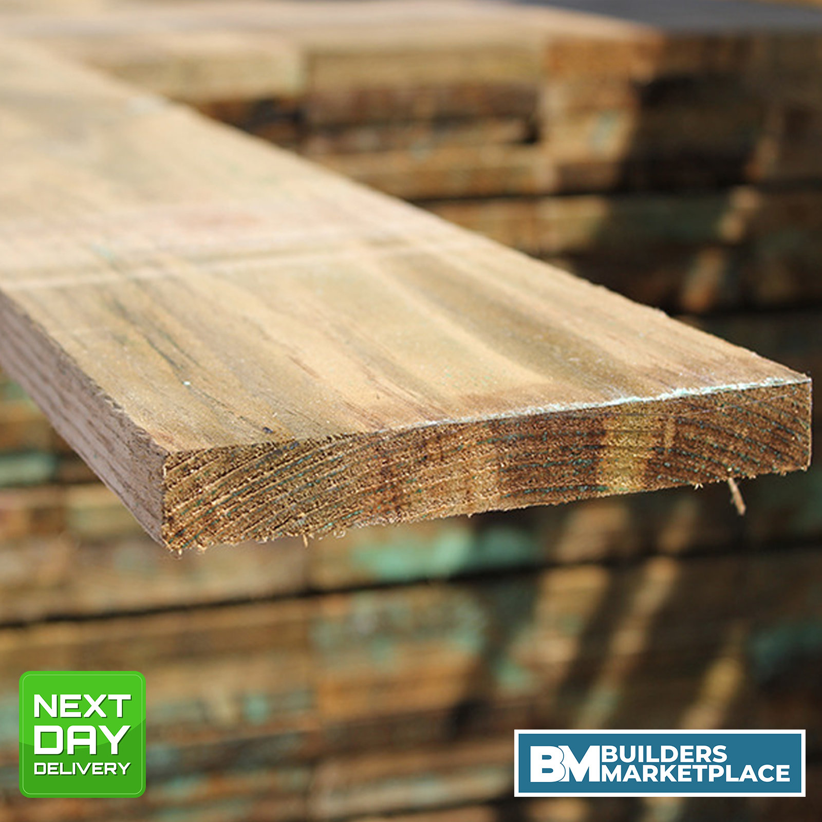 Timber Gravel Boards Fencing 22mm X 150mm | 6x1" Treated Fencing Timber ...