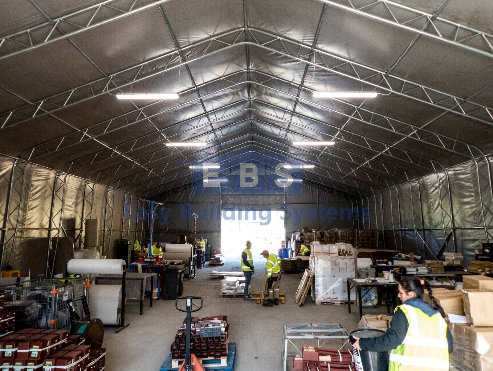 Steel Framed Storage Building Industrial Portable Temporary Commercial ...