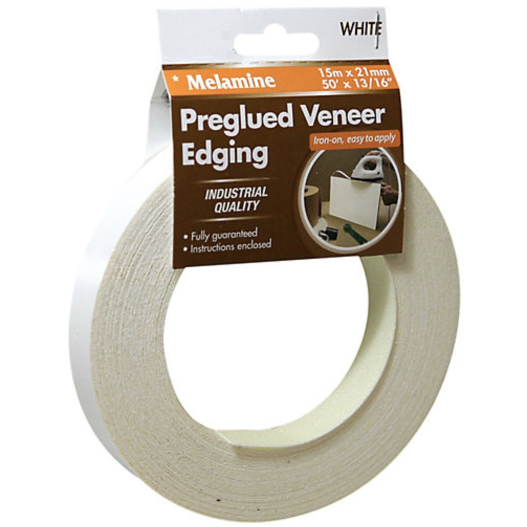 Iron on Melamine Edging Black White Pre Glued Wood Edge Banding Veneer ...
