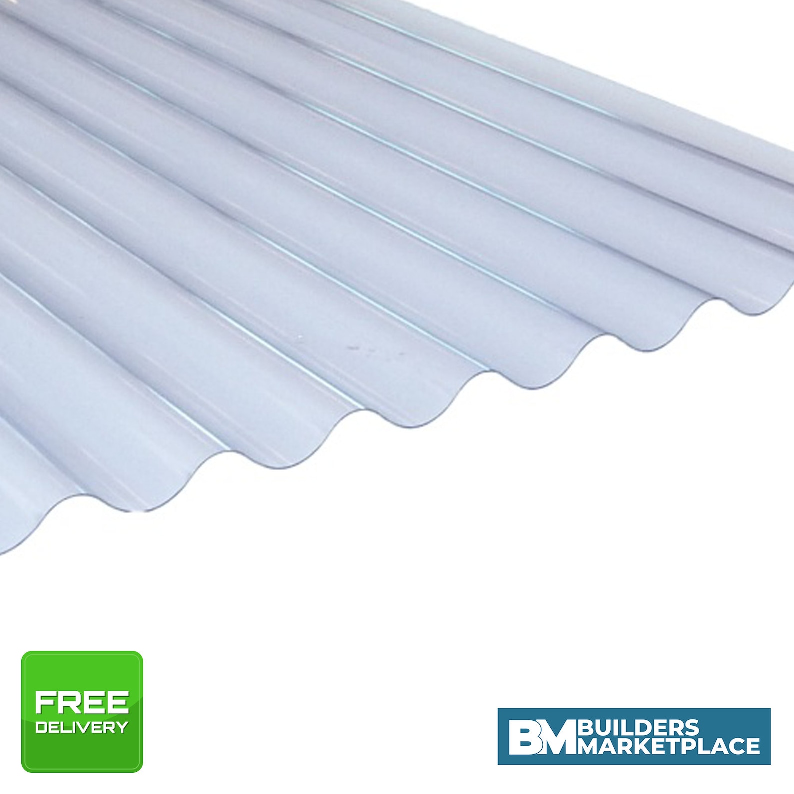 Plastic Roofing Sheets Clear Corrugated Sheets 3" Profile - Etsy